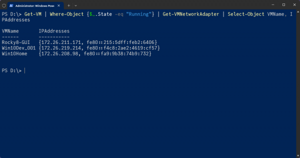 Display Virtual Machine Ips Using Powershell Rudydev